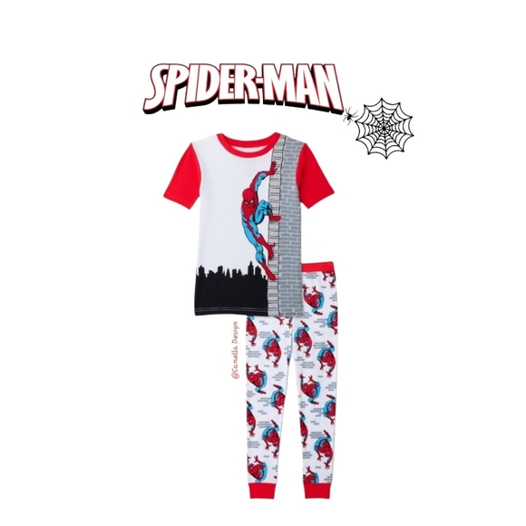 Marvel | Pajamas | Marvel Comics Spiderman Boys 2piece Pajama Set ...